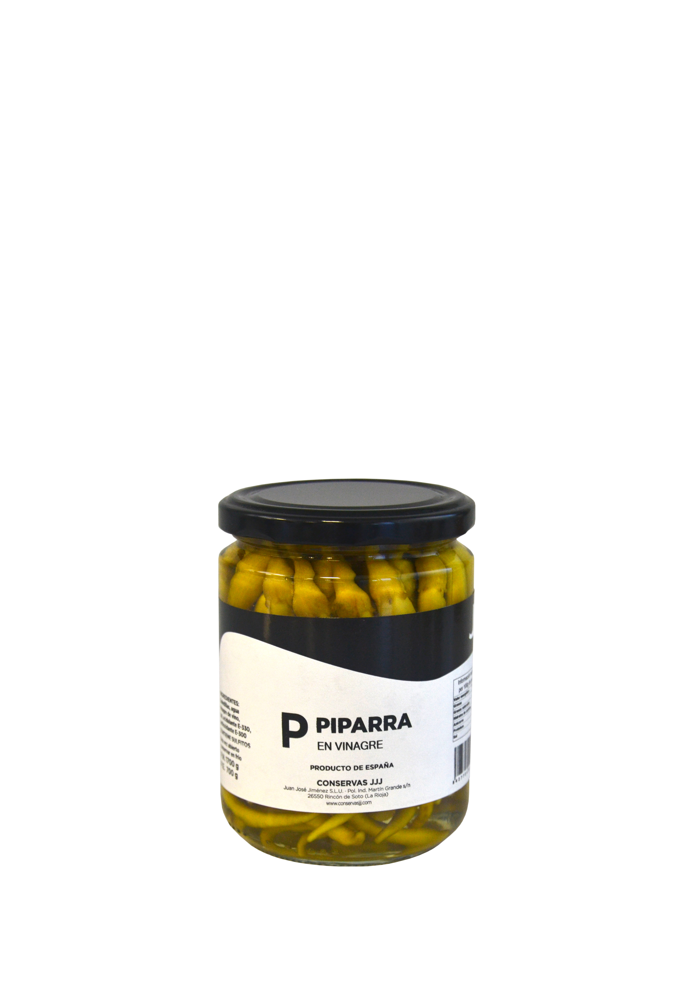 Piparra vasca frasco 460 ml - Conservas JJJ
