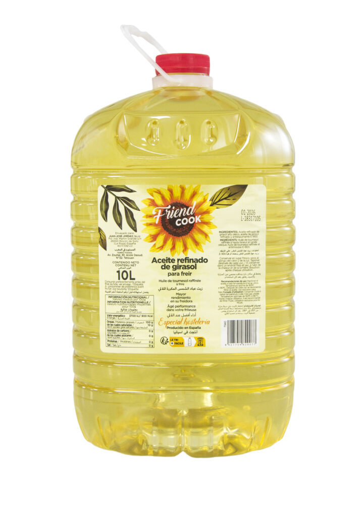 Aceite de doble rendimiento para freír apilable garrafa 10l | Conservas JJJ